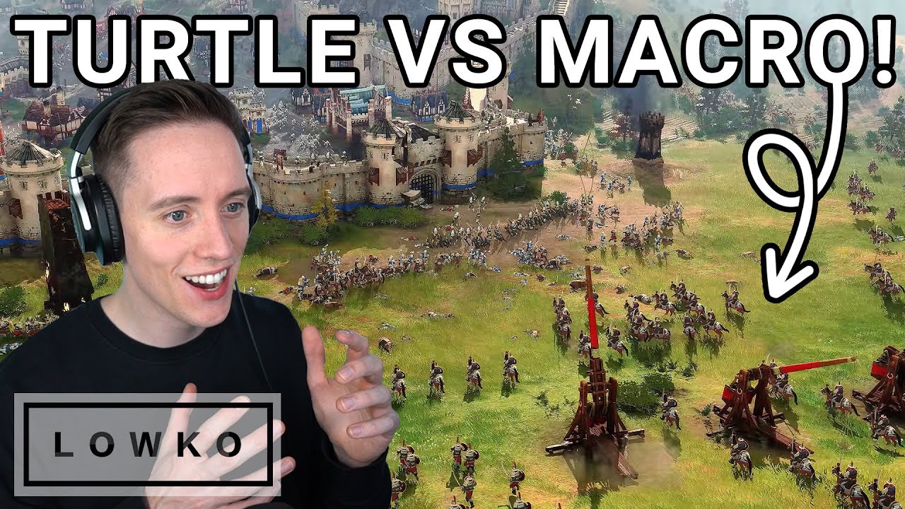 Age of Empires 4: MACRO GAME - Turtle English vs Macro French! (Live ...