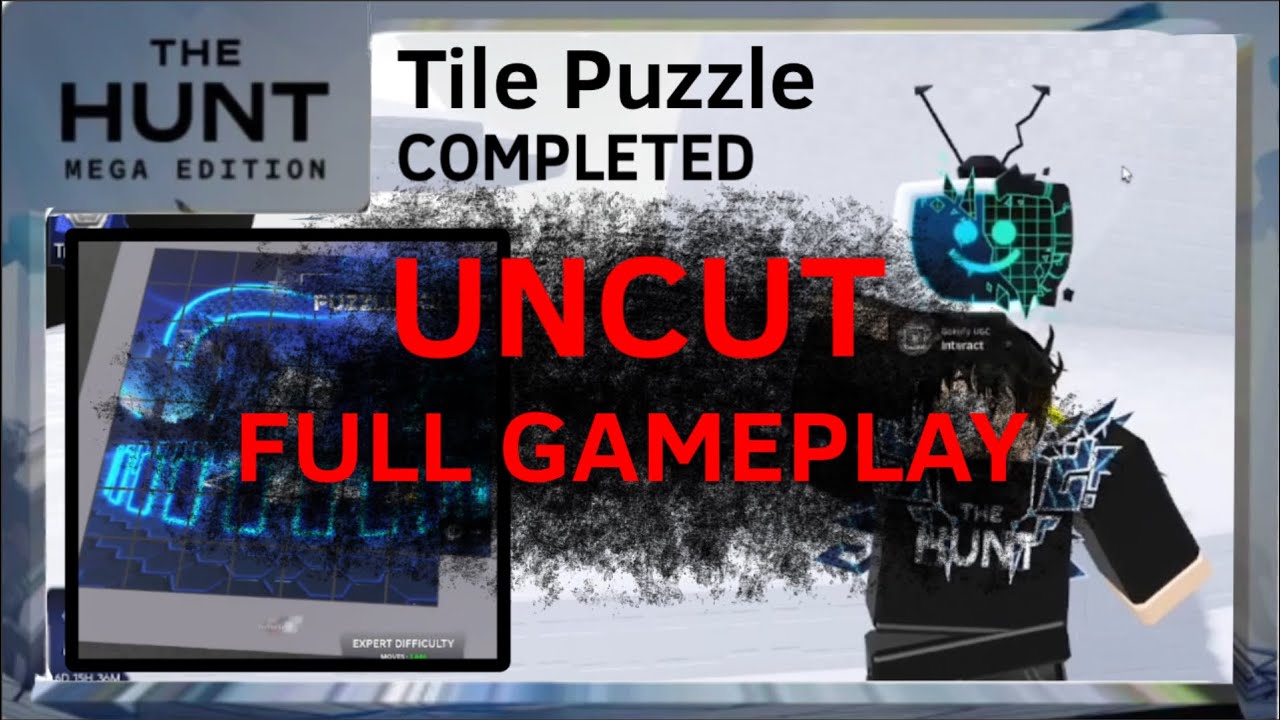 (UNCUT) Tile Zone Puzzle [Extreme Difficulty] The Hunt: Mega Edition ...