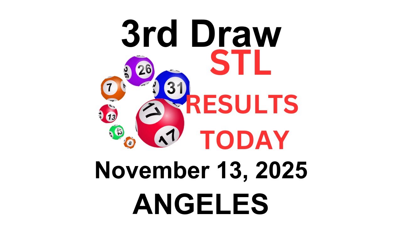 STL ANGELES Results Today - 3rd Draw November 13, 2025 - YouTube