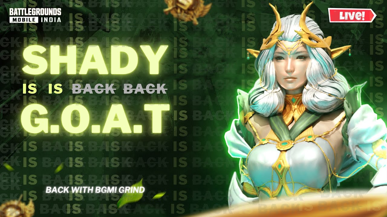 Ranked Chill games | SHADY IS BACK | BGMI LIVE 🔴 - YouTube