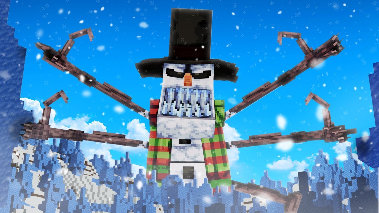 It Froze My World... Minecraft's New Frosty Snowman - YouTube