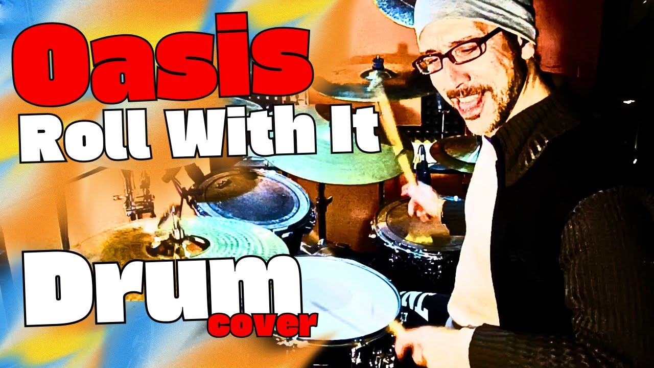 Roll With It 🔸Oasis #drumcover - YouTube