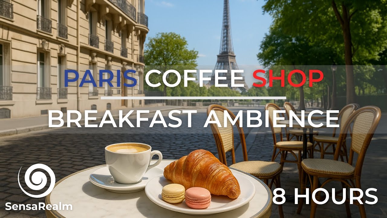 Paris Coffee Shop Breakfast Ambience 🇫🇷 | 8 Hours of Relaxing French ...