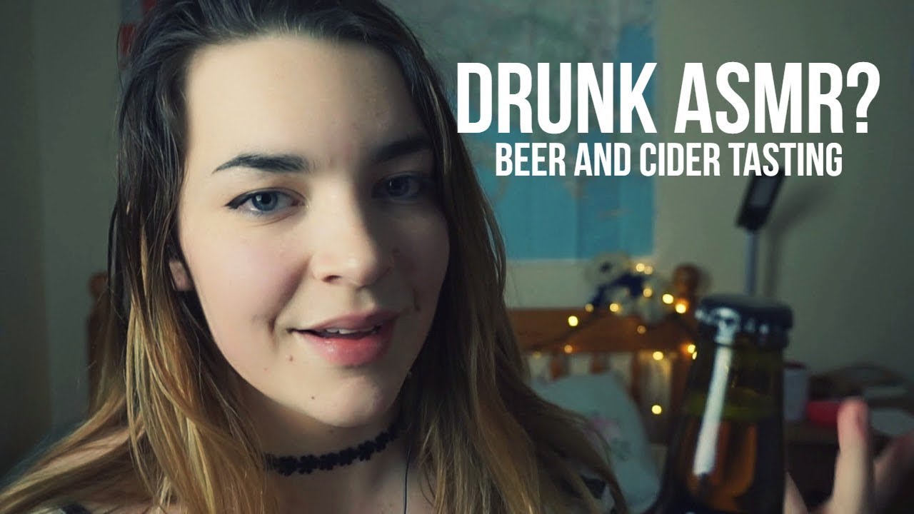 Drunk ASMR (Part 1) Beer and Cider Tasting Session with Mouth Sounds ...