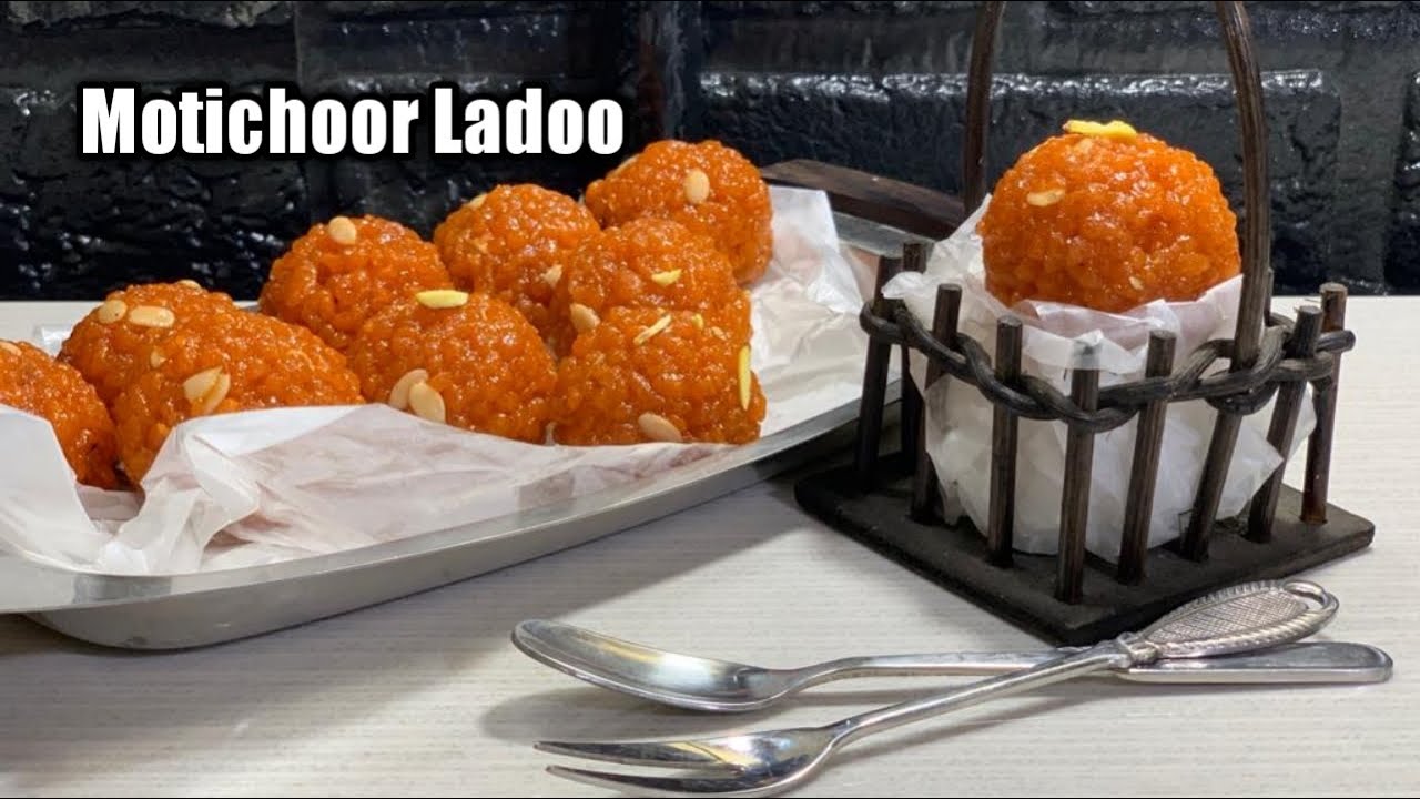 Perfect Motichoor Ladoo/Boondi k Ladoo Gift Idea Homemade Mithai Bundi ...