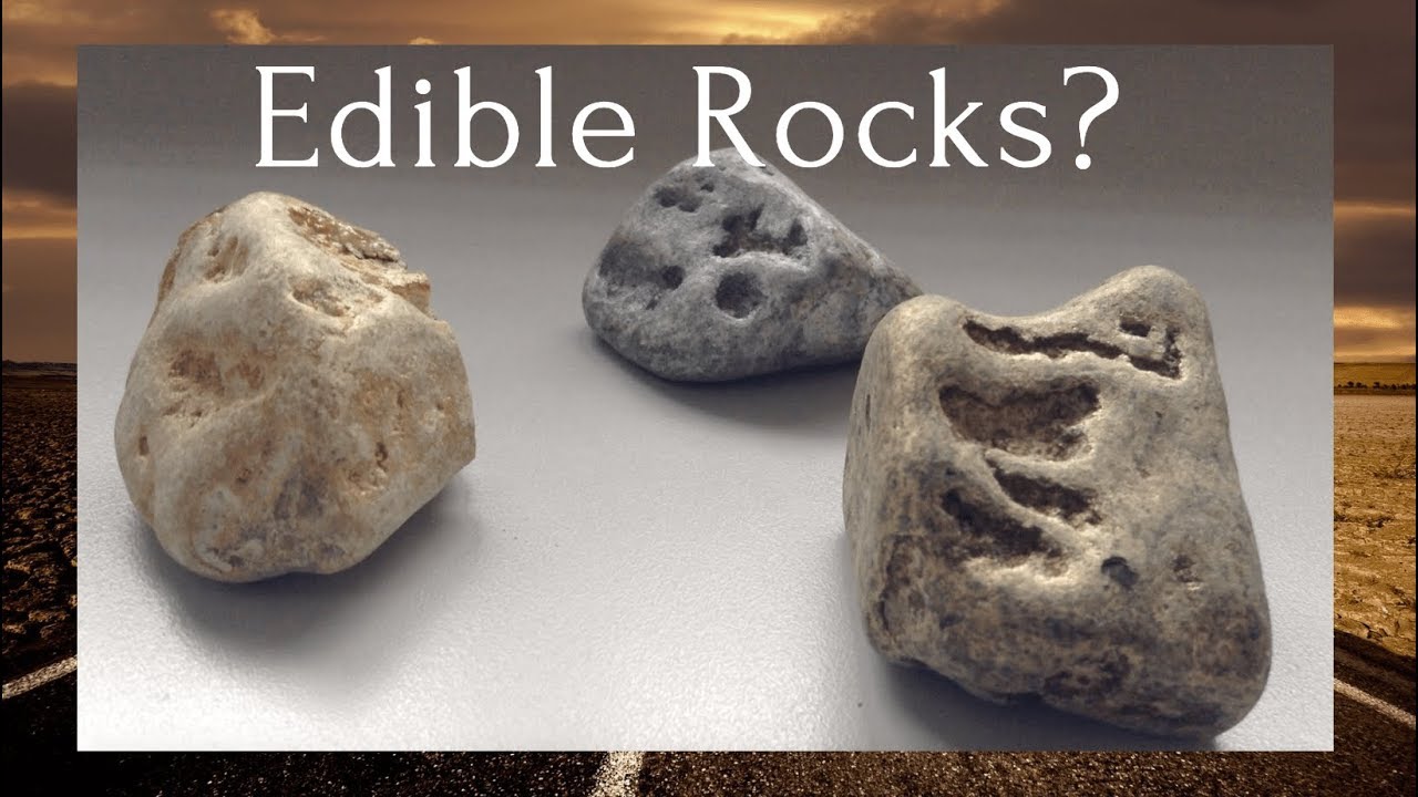 Edible rocks found on road??? - YouTube
