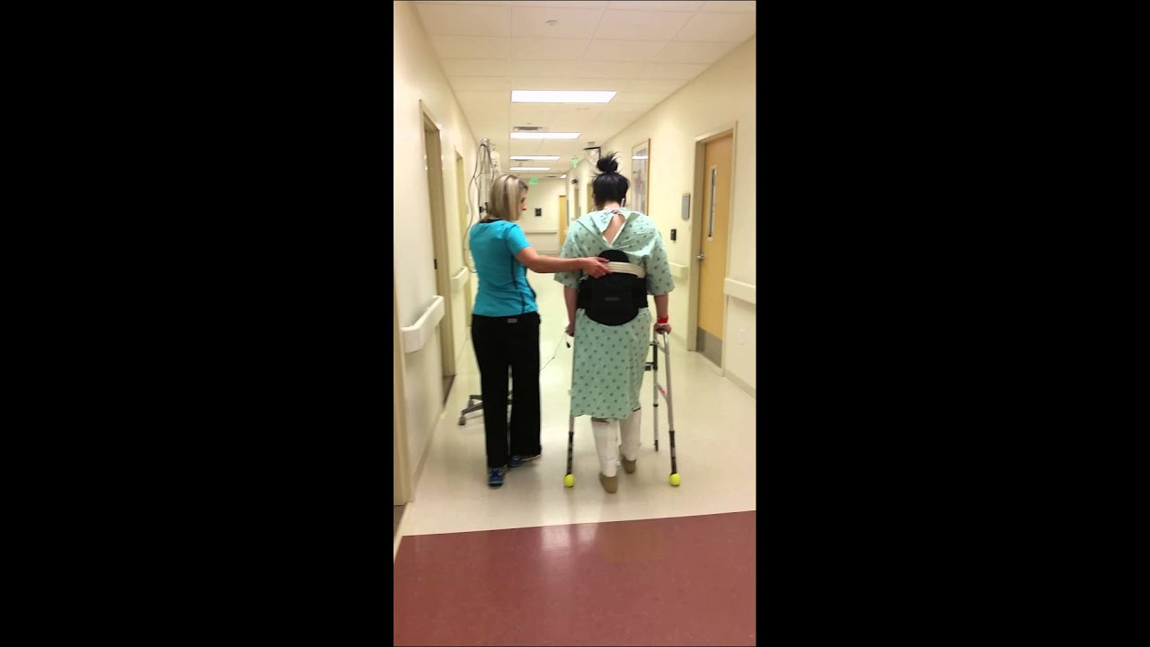 Walking after surgery - Laminectomy Discectomy - YouTube
