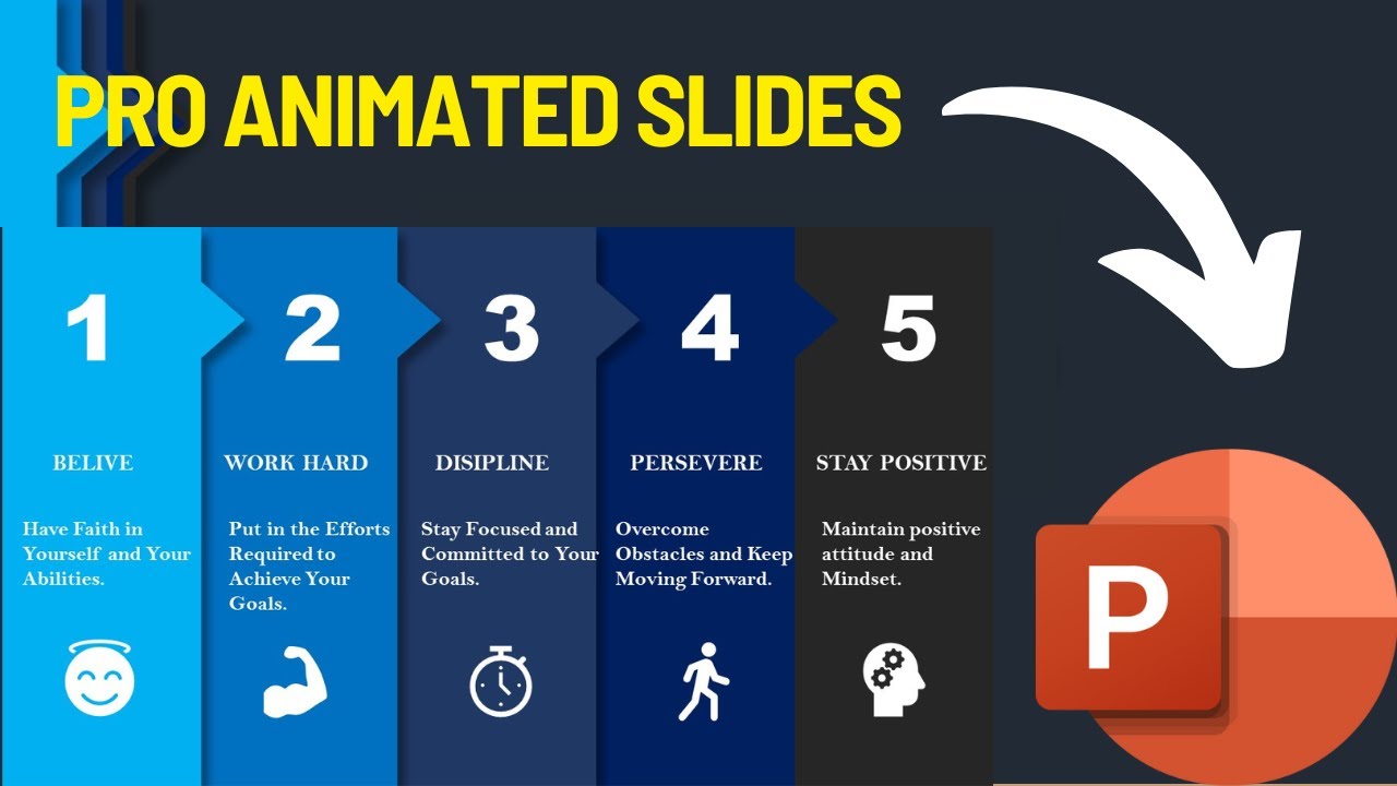 Make Pro Animated Slides in PowerPoint | Top 5 Motivation Ideas # ...