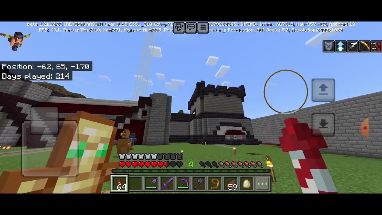 I build four big rooms in my Castle Minecraft gameplay 13 - YouTube