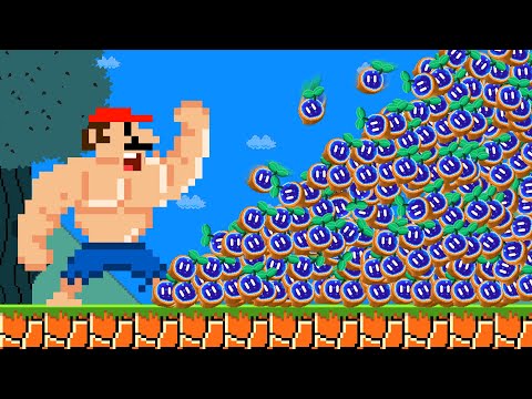 Mario Collects 999,999 Seed Turn To Strongest Muscle