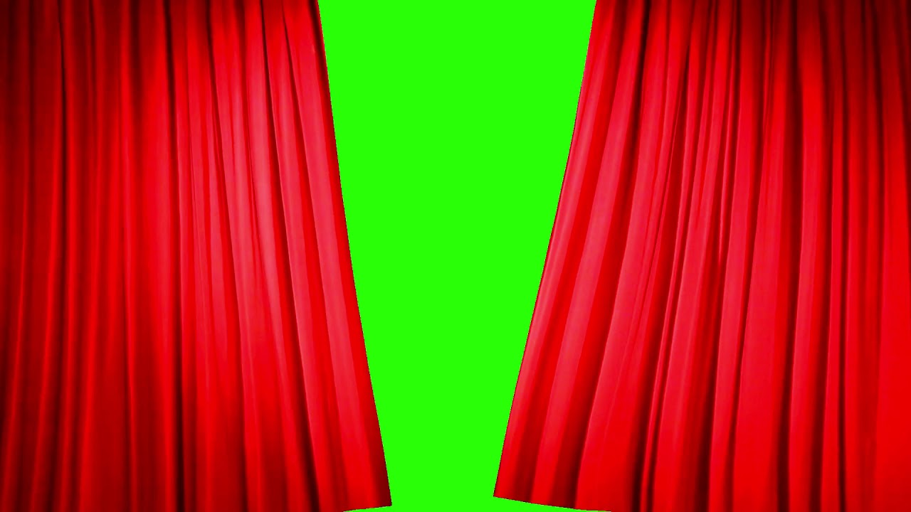Green Screen - 5 Styles of Red Curtains - YouTube