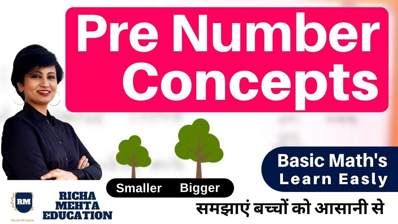 Pre Maths Concept | Pre Number Concepts Std 1 | Basic Maths Concepts ...
