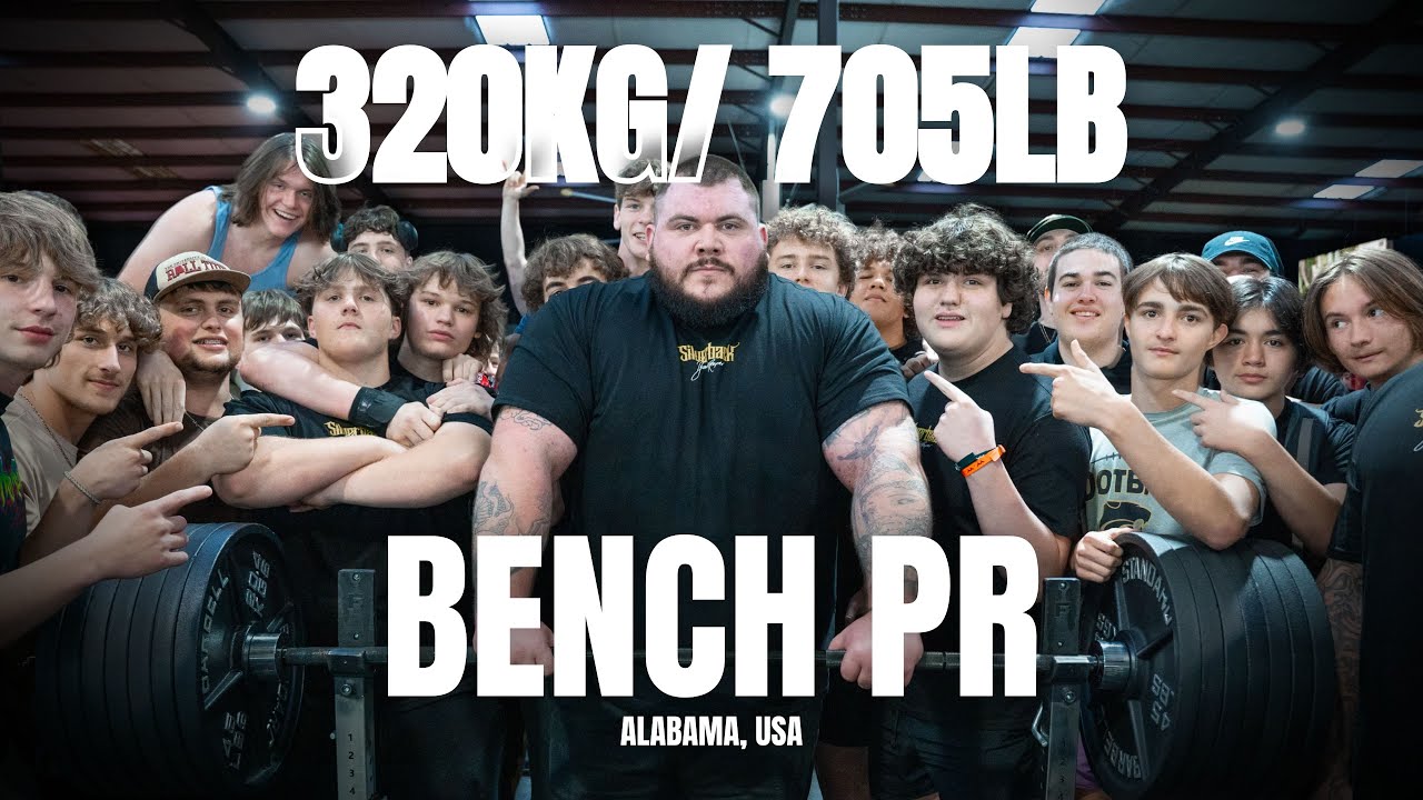 A 320KG/705LB BENCH PRESS IN ALABAMA- GYM REAPER - YouTube