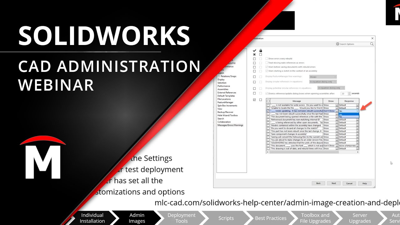 SOLIDWORKS CAD Administration Webinar - YouTube