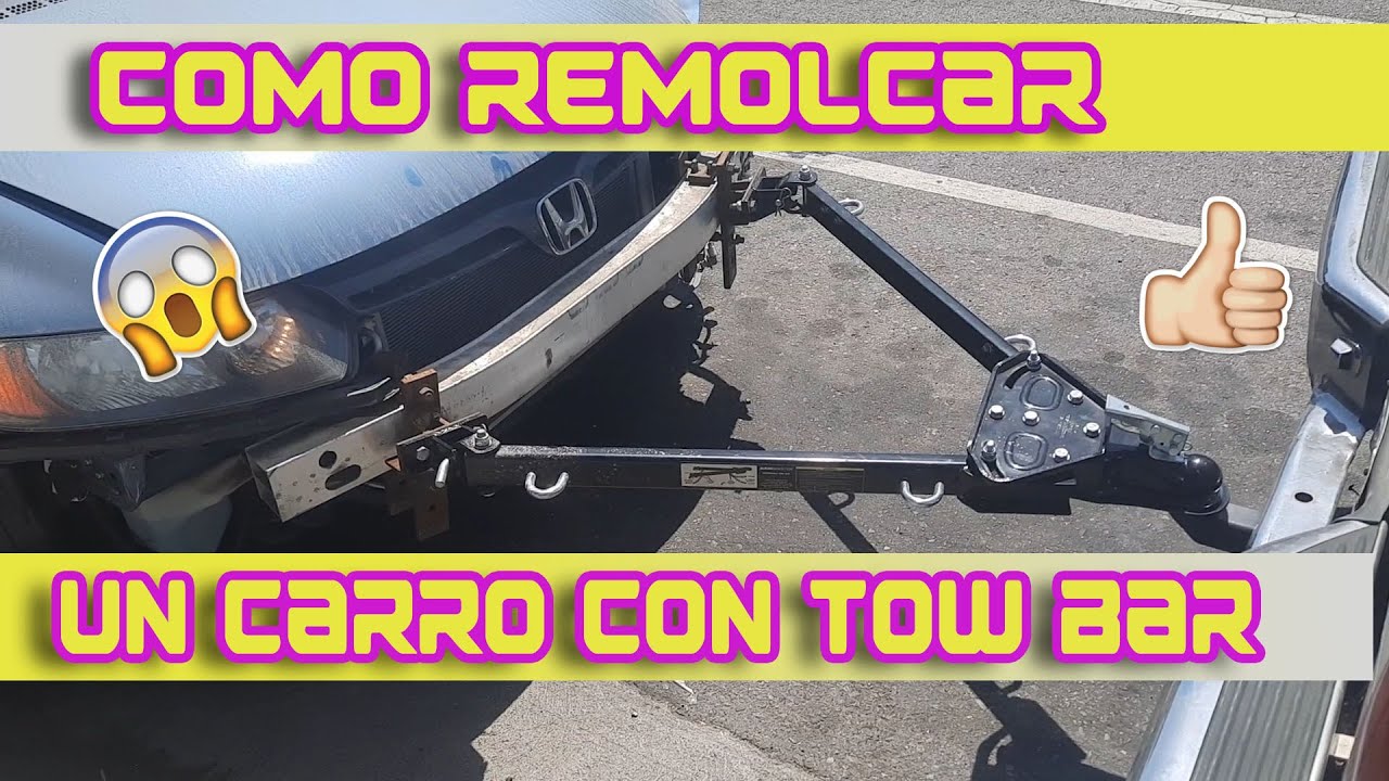 COMO remolcar un carro CON TOW BAR - YouTube