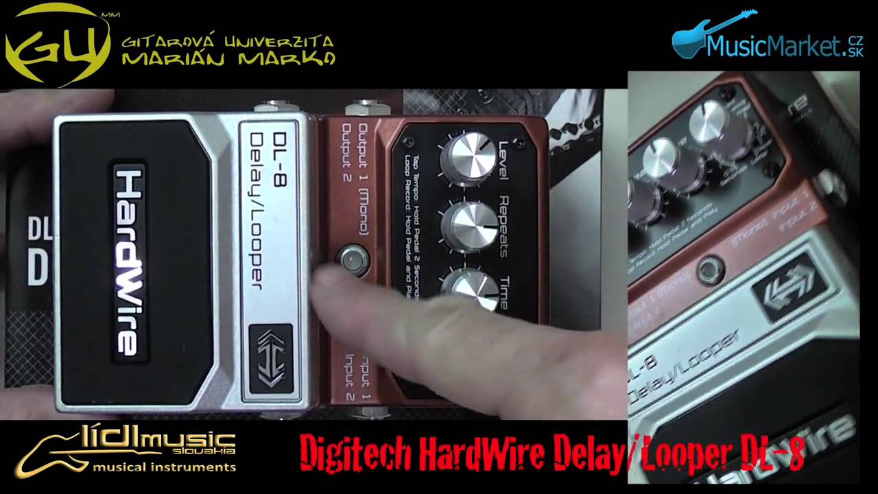 0210_Digitech HardWire DL-8 Delay/Looper - YouTube