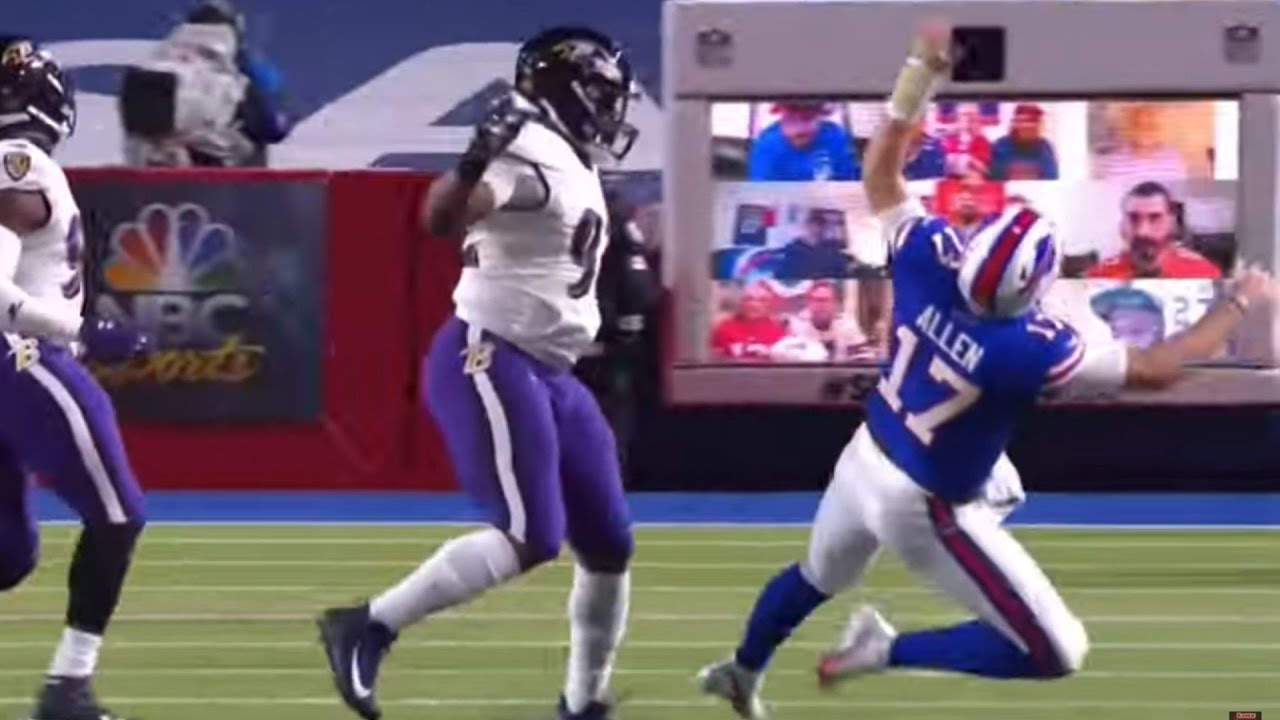 Josh Allen With Flop Of The Year Gets Roughing The Passer Penalty ...