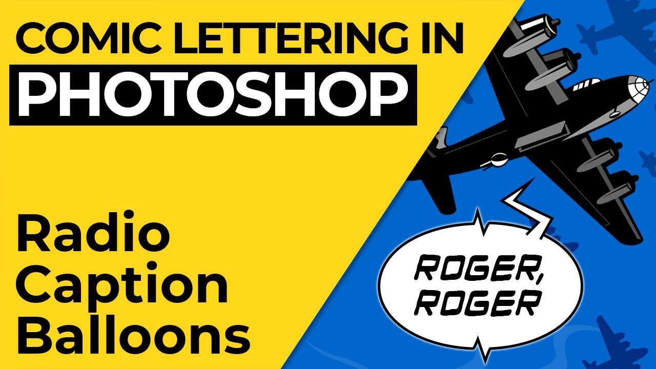 Comic Lettering in Photoshop - Radio Caption Balloons - YouTube