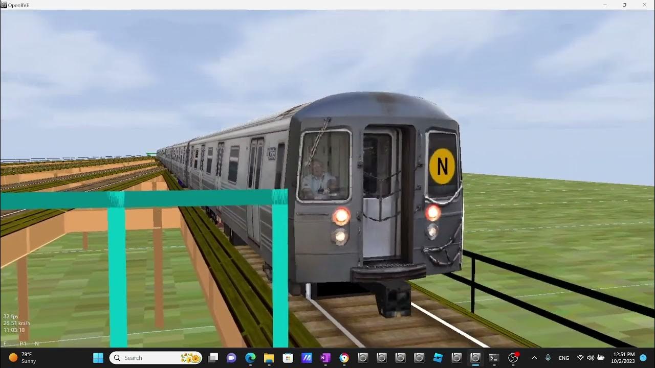 Openbve R68 N Train Departing at Coney Island - YouTube