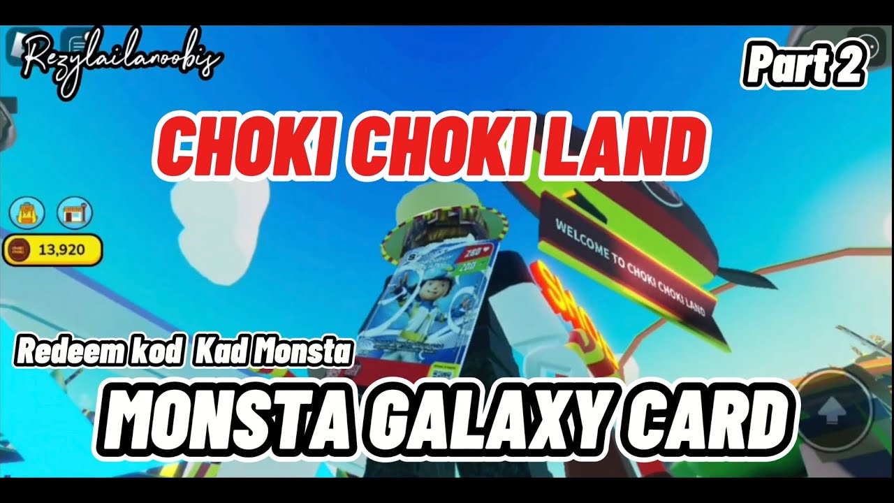 Choki Choki Land X Monsta Galaxy Card Part 2 #chokichoki #boboiboy # ...