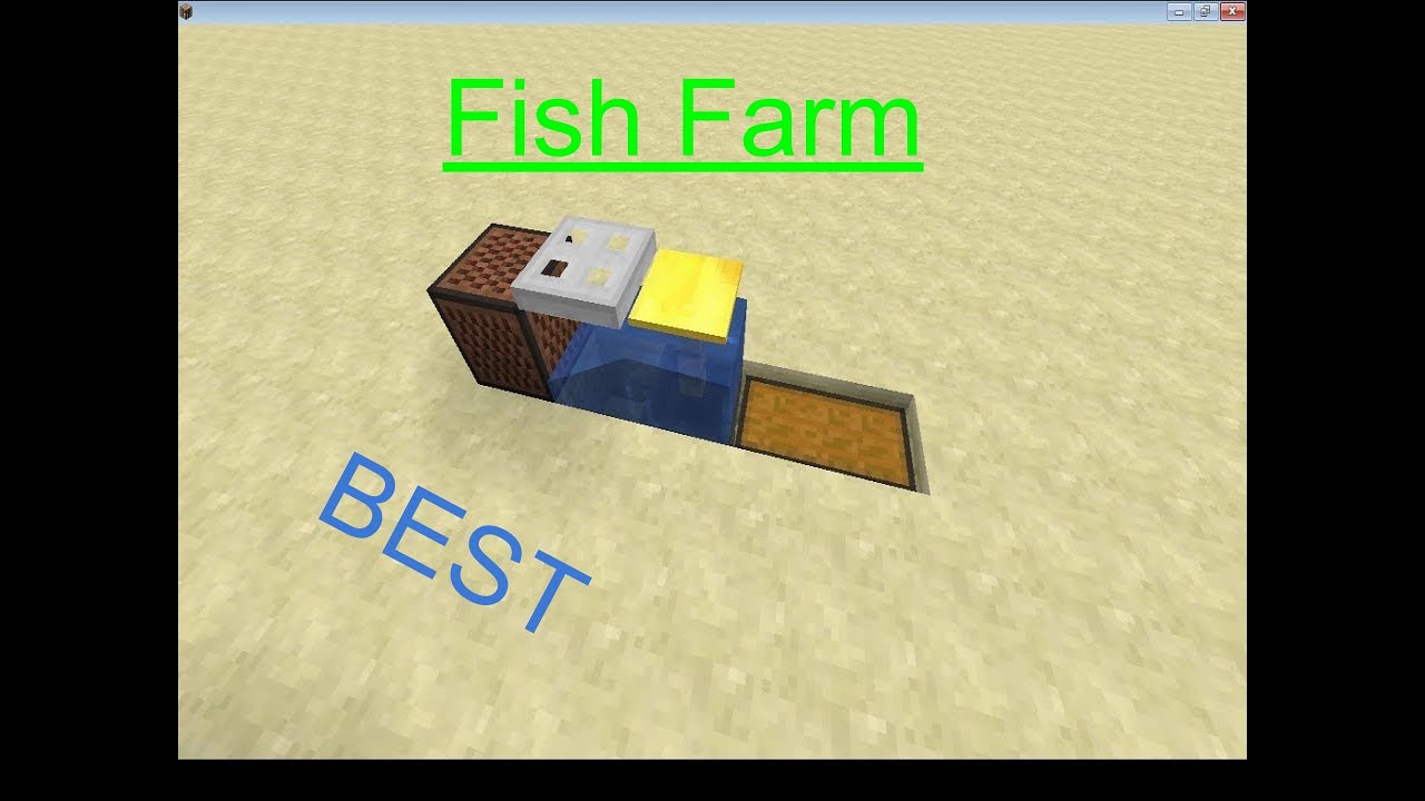 BEST.fish farm voor 1.14 en 1.15 java edition minecraft.maak +uitleg ...