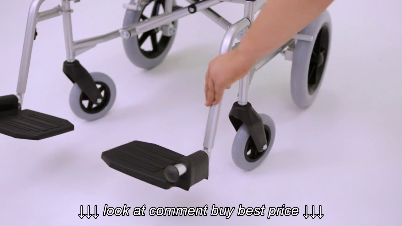 EliteCare Ultra Lightweight Folding Wheelchair Fenetic Wellbeing - YouTube