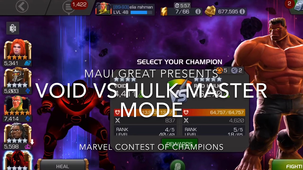 Void vs Hulk Master Mode - Marvel Contest of Champions - YouTube