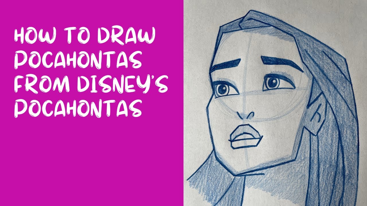 How To Draw Pocahontas From Disneys Pocahontas Youtube