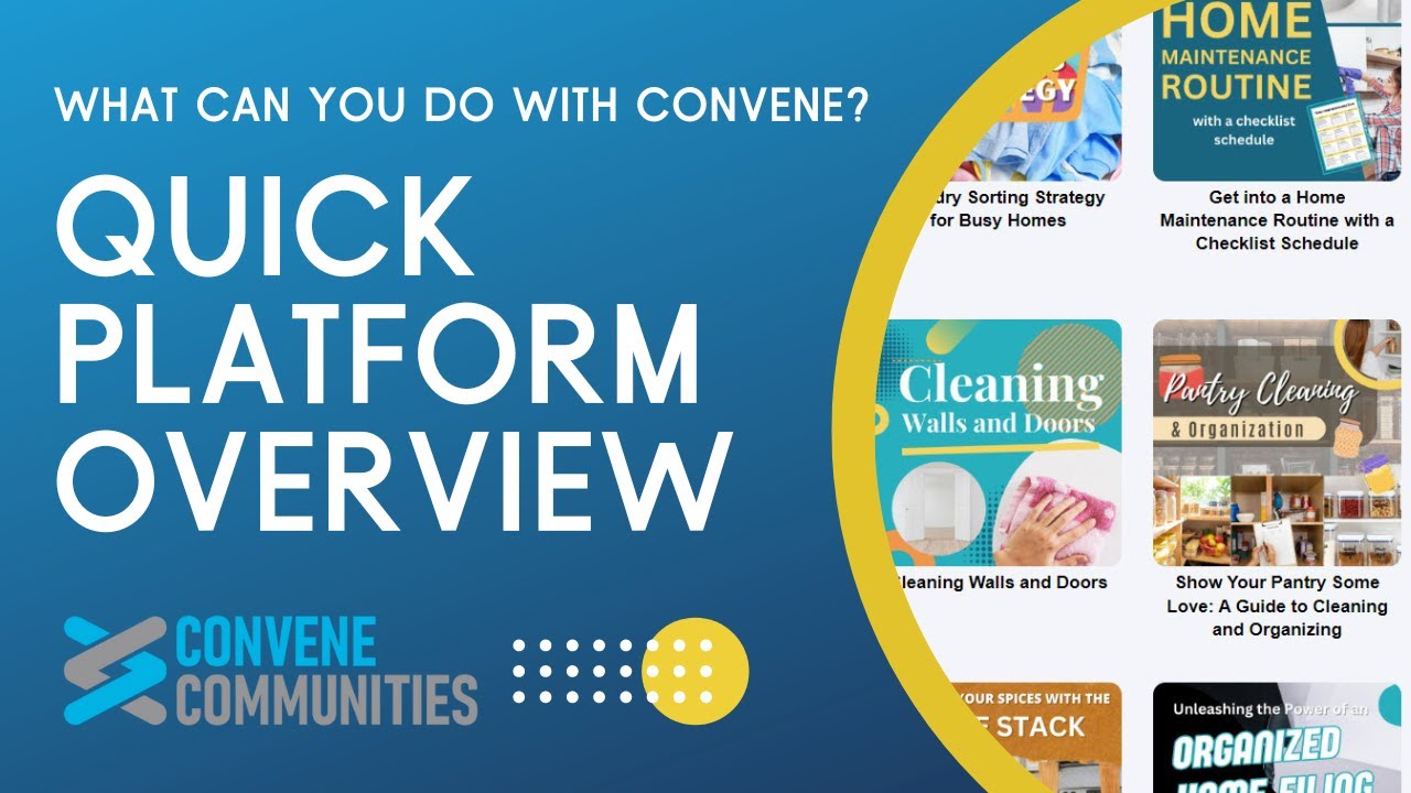 Convene Platform Overview - What can you do with the platform? - YouTube