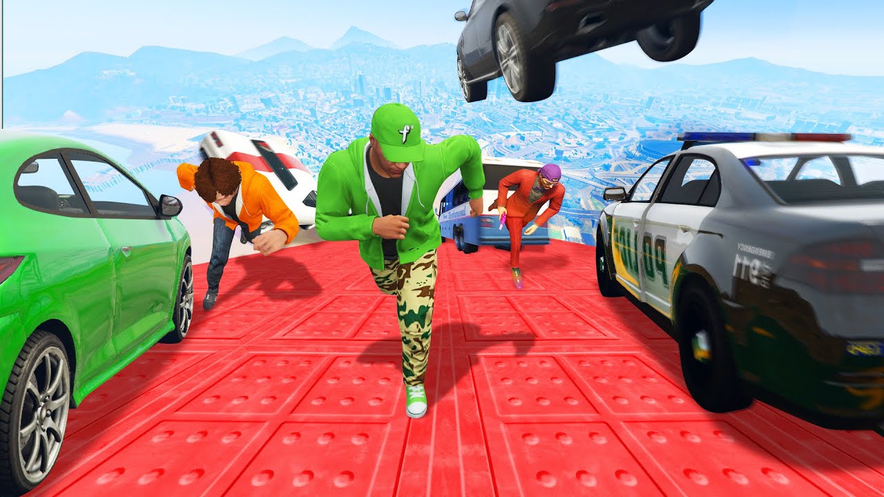 Can You Dodge The FALLING Vehicles?! (GTA 5 Avalanche) - YouTube