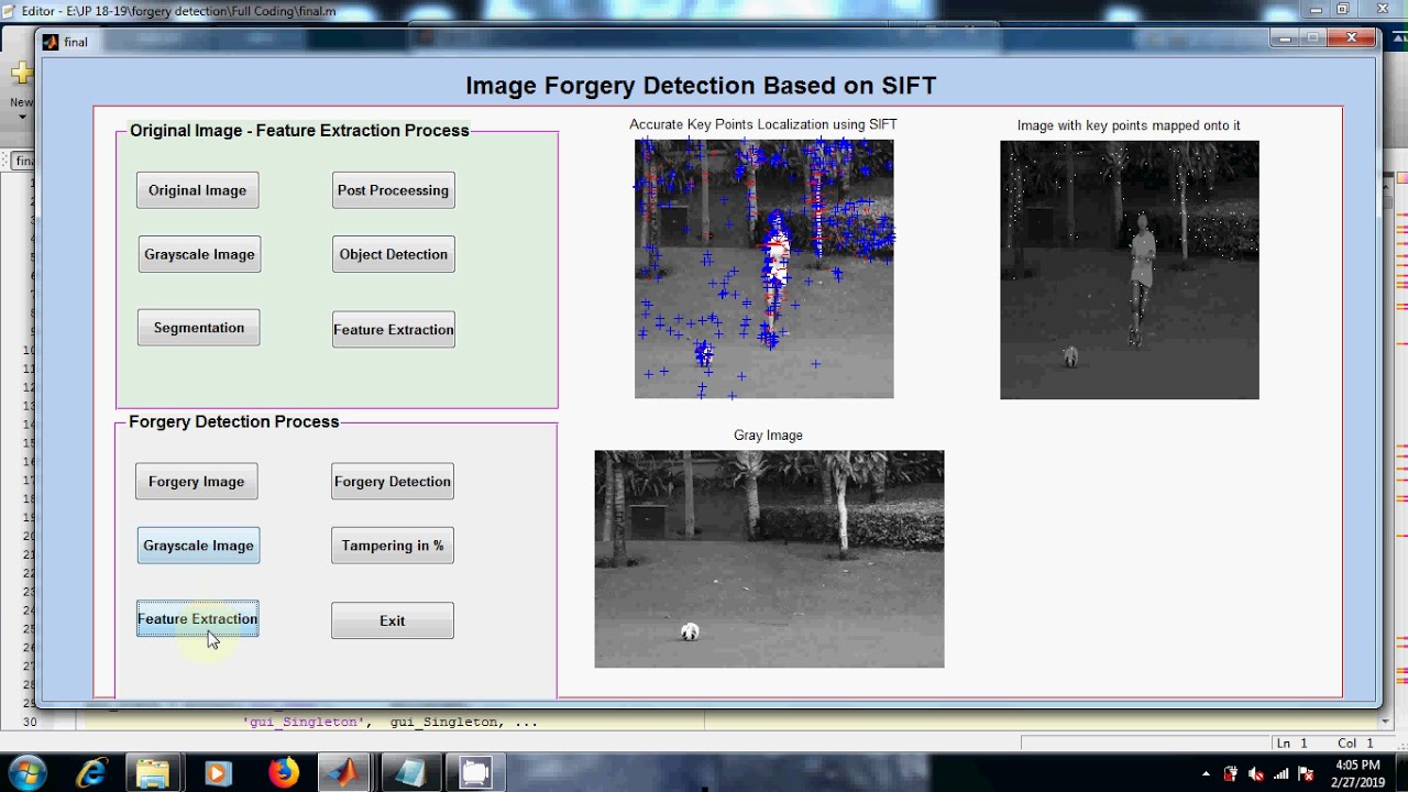 Image Forgery Detection Matlab Image Processing Final Year Project Youtube