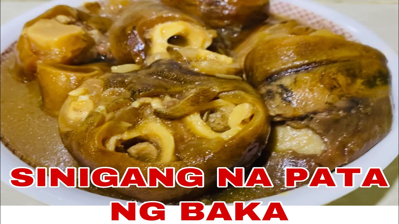 HOW TO COOK SINIGANG NA PATA NG BAKA | cooking tips | pulutan - YouTube