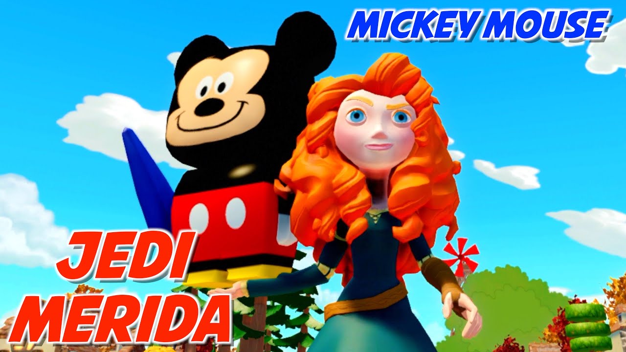 Jedi Merida with Mickey Mouse Save the Castle | Superheroes | Disney ...