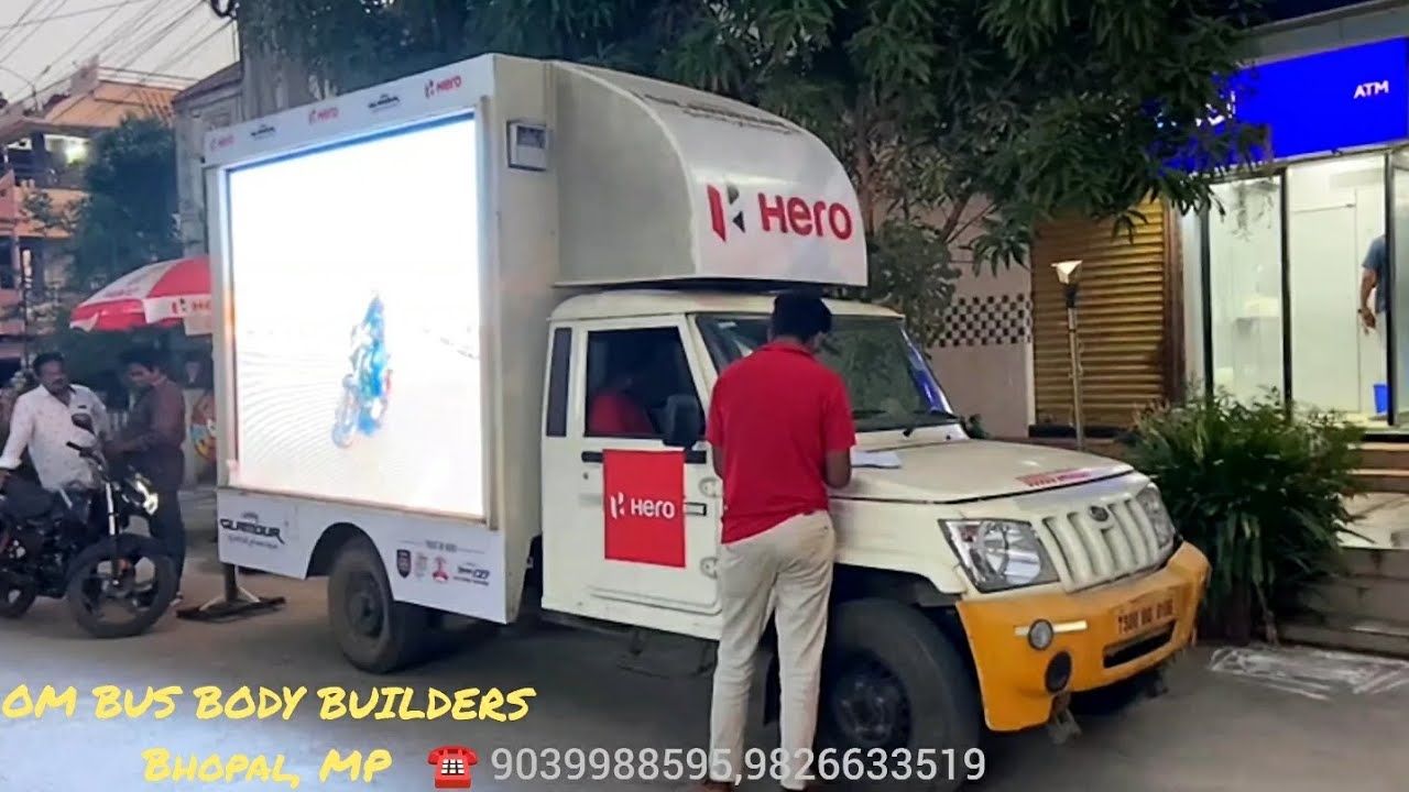ADVERTISEMENT VEHICLE HERO 🇮🇳 OM BUS BODY BUILDERS ☎️ 9039988595 ...