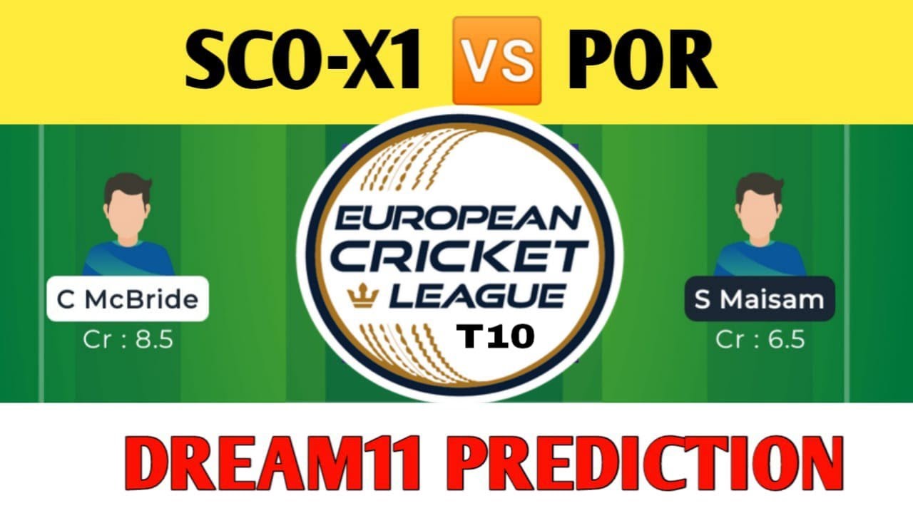 SCO-11 vs POR ECC-T10 DREAM11 PREDICTION TAMIL| PREVIEW VIDEO |Dream11 ...