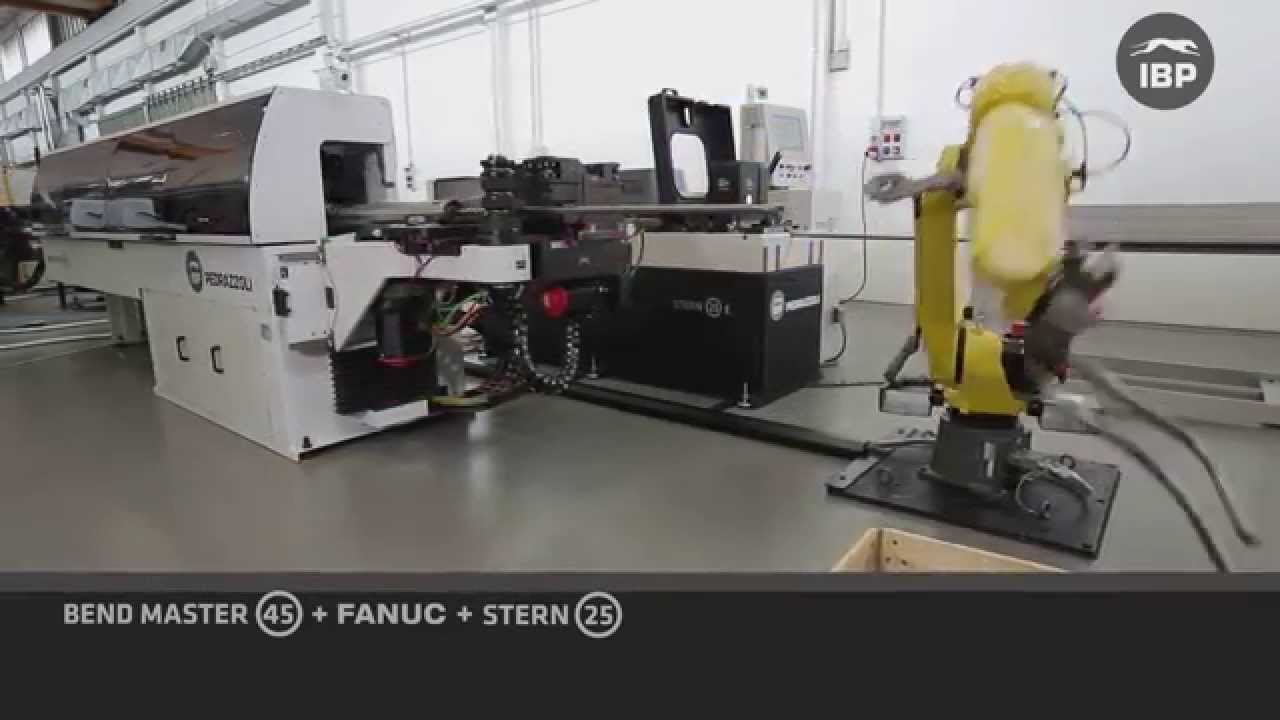 Automatic work cell: BEND MASTER 45 + FANUC + STERN 25 - YouTube