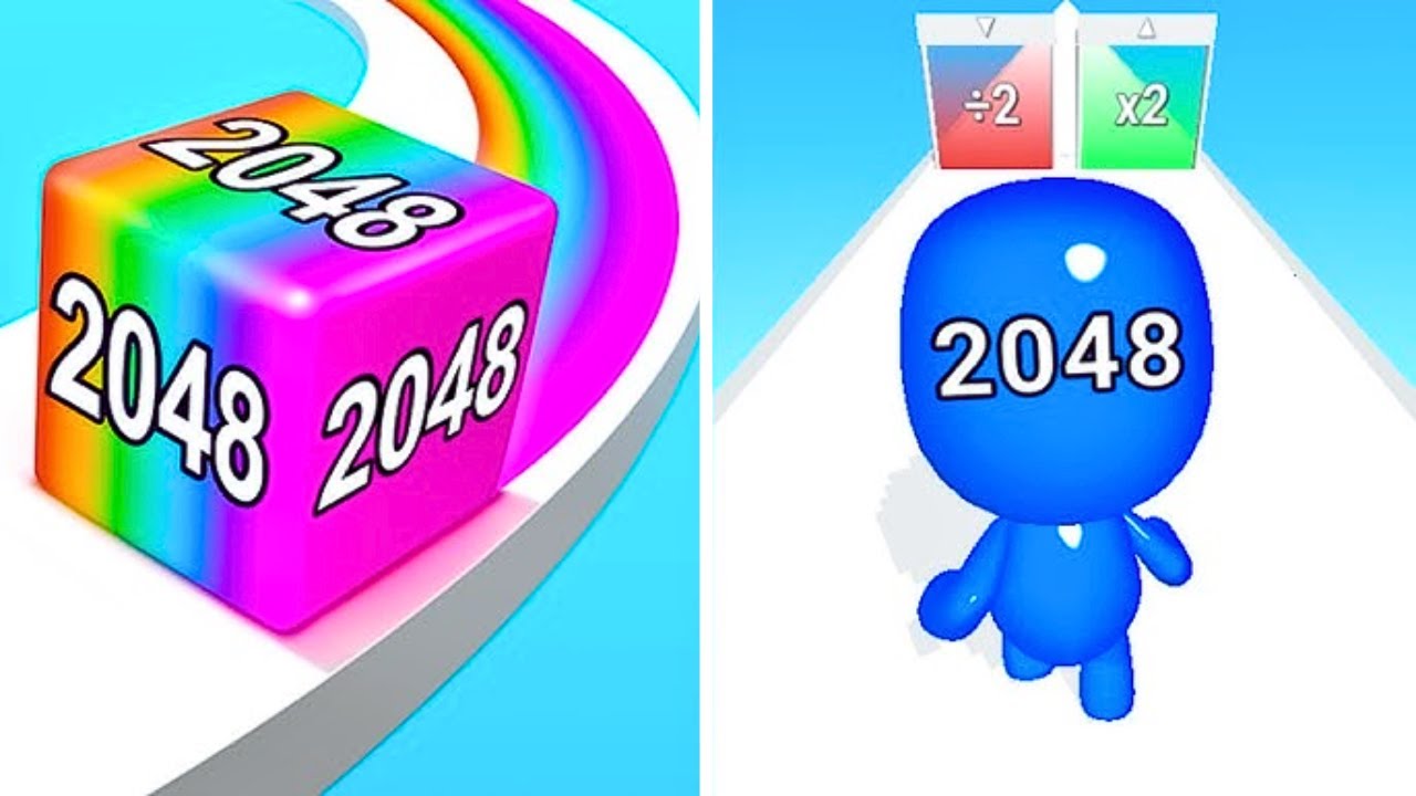 Man Runner 2048 vs Jelly Run 2048🩷 ️🧡💛Android iOS Gaming Walkthrough ...