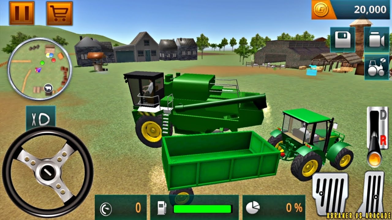 Farmer Harvest Simulator 3D - Tractor Hauling - Best Android Gameplay ...
