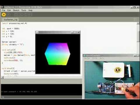 Arduino meets Processing via WiFi - YouTube