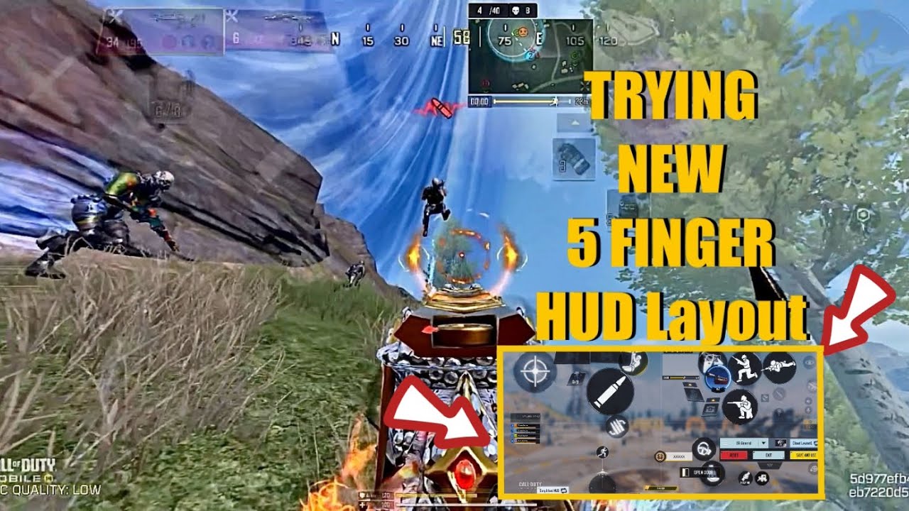 Trying A New 5 Finger HUD Layout • CODM - YouTube