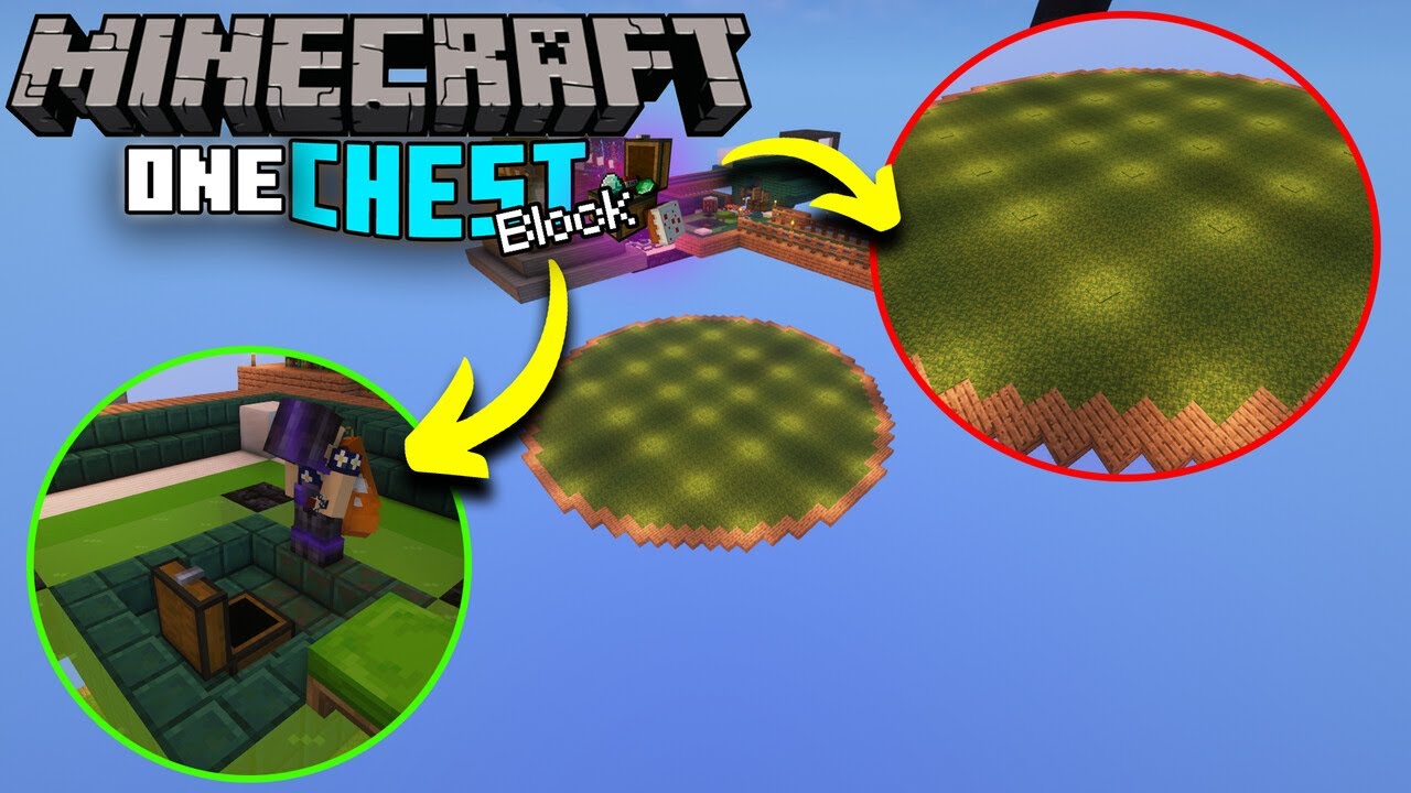 Minecraft HARDCORE na...ONE CHEST BLOCK!🎁 #6 - YouTube