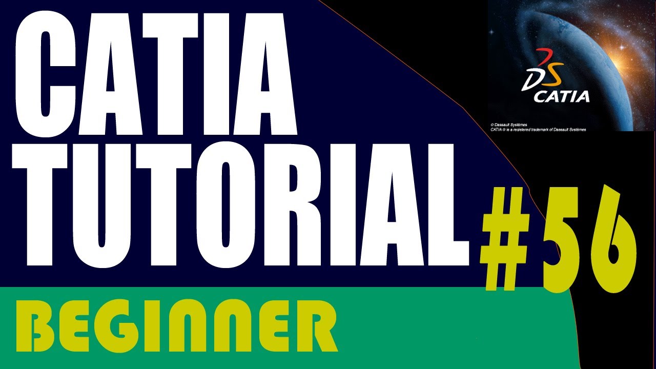 56 CATIA Beginner Tutorial: Mirror Solid - YouTube