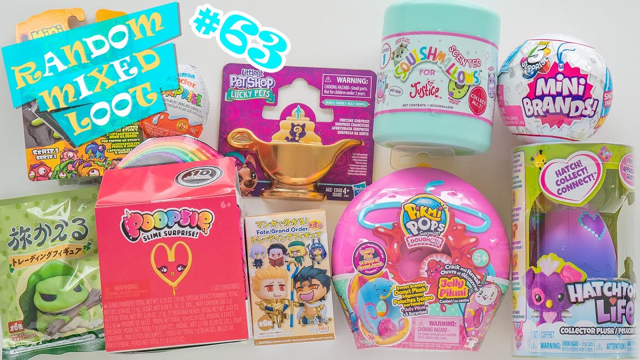 Random And Mixed Loot Opening Surprise Blind Bag Toys Unboxing #63 ...