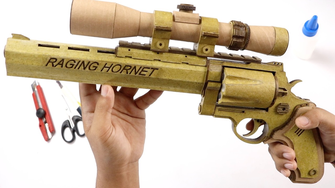 Raging Power Shots - Next Level DIY Cardboard Blaster! - YouTube