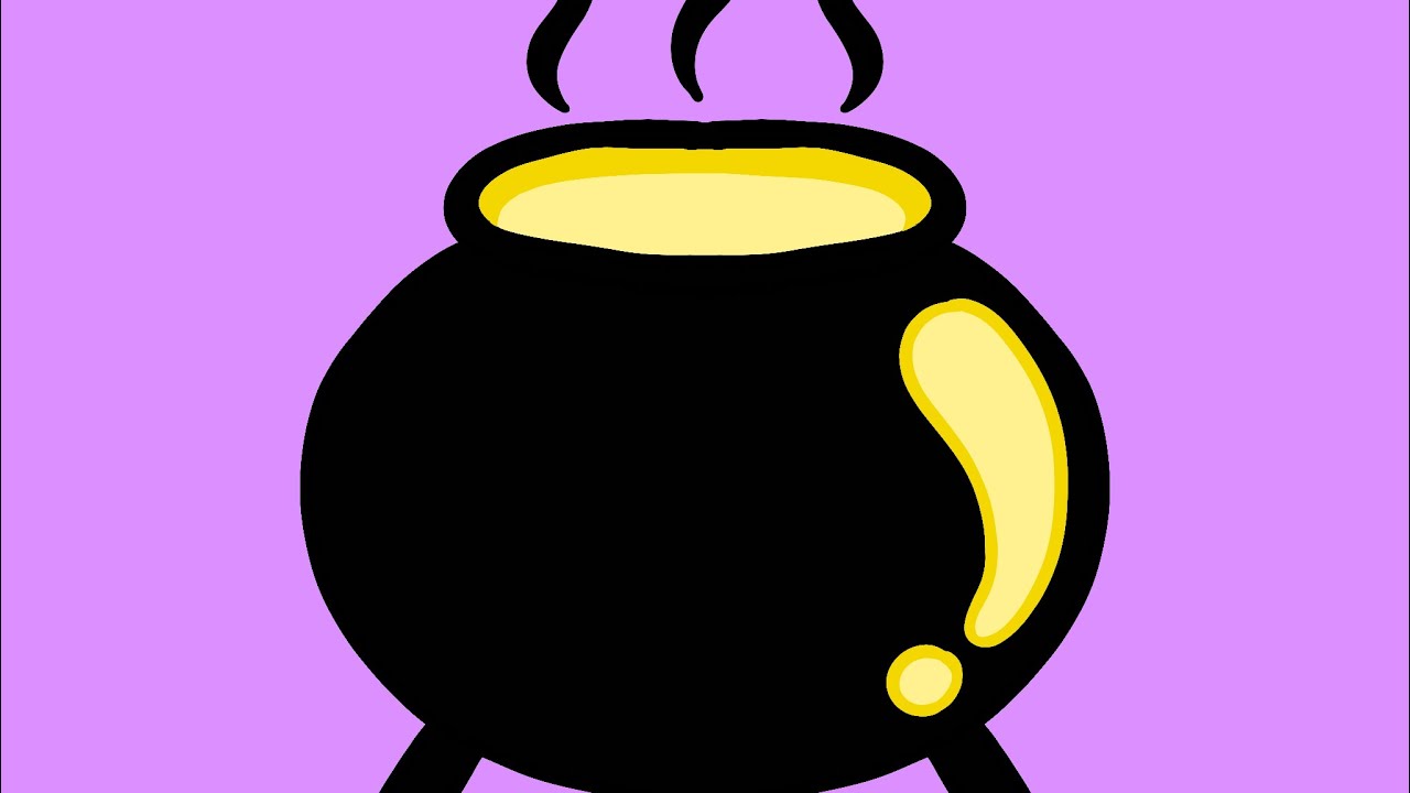 How to Draw A WITCHES CAULDRON - YouTube
