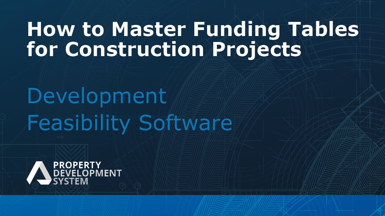 How to Master Funding Tables for Construction Projects - YouTube