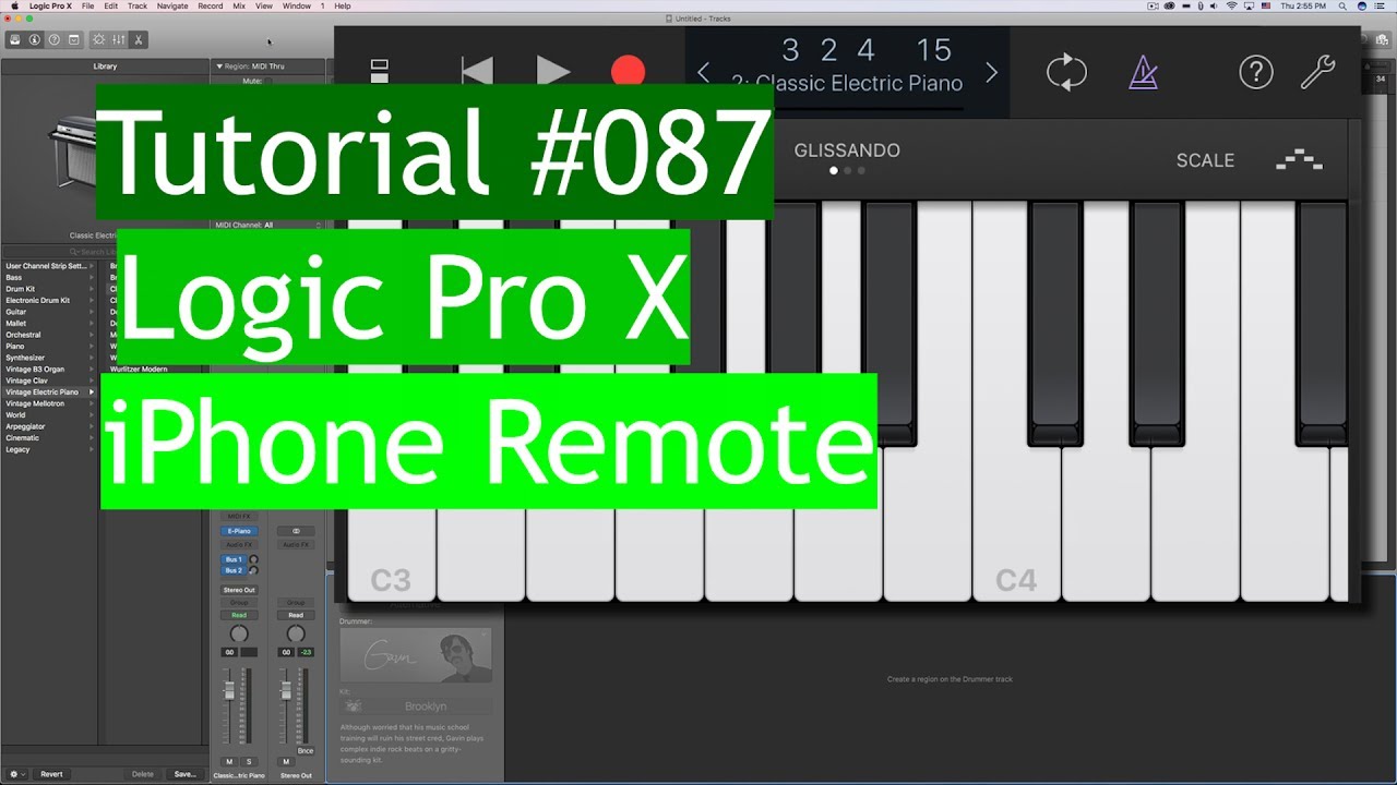 Logic Pro X | Logic Remote for iPhone #087 - YouTube