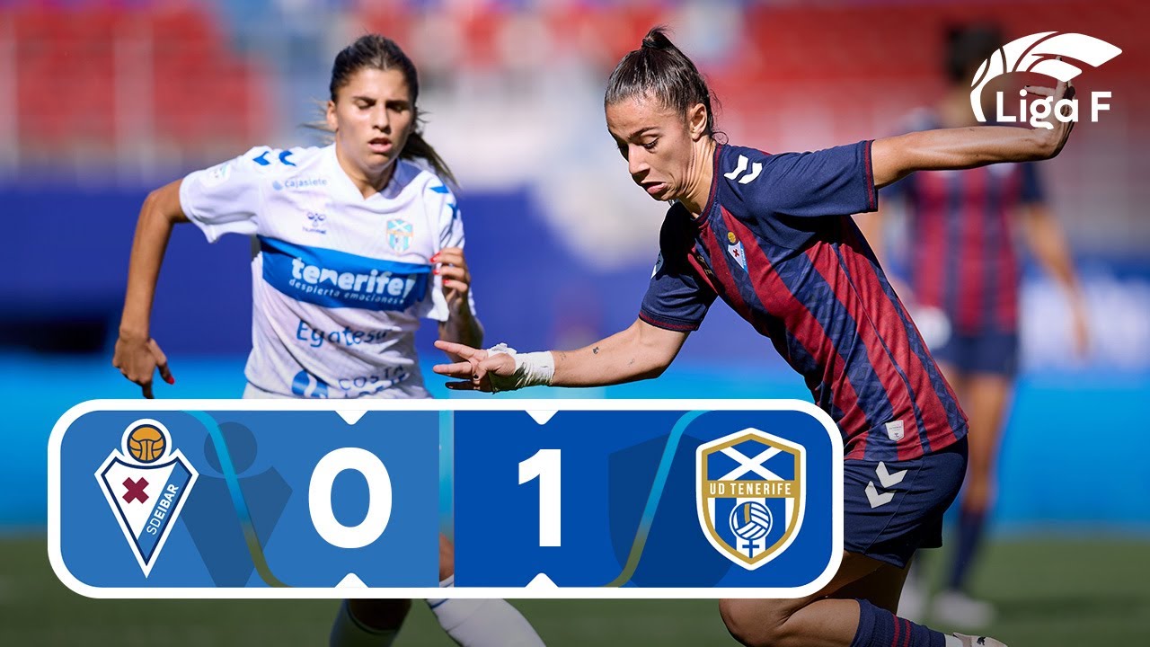 RESUMEN Y GOLES SD EIBAR vs COSTA ADEJE TENERIFE, Jornada 4, LIGA F - YouTube