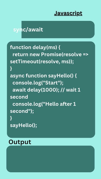 async await in javascript #asyncawait #javascript #shorts - YouTube