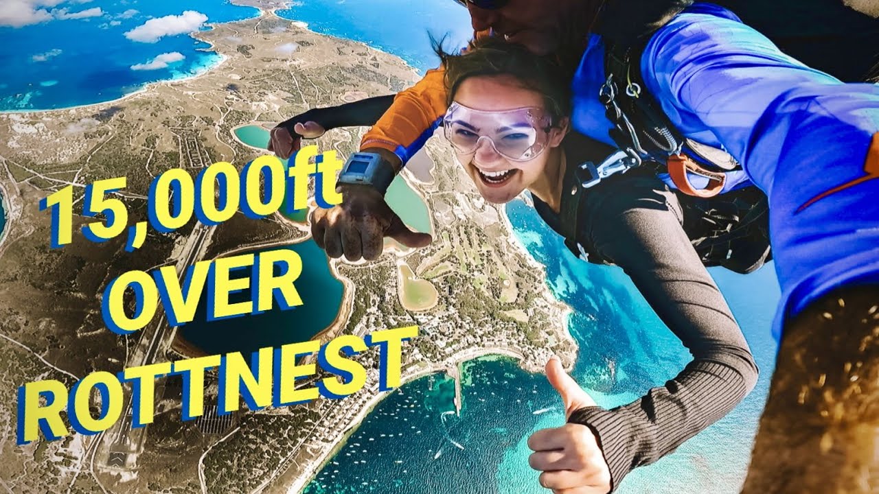 SKYDIVING OVER AN ISLAND (OUR FIRST TIME) - YouTube